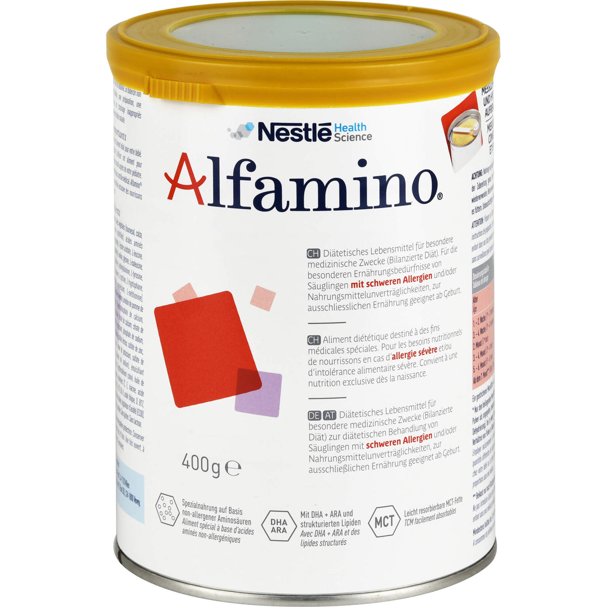 Alfamino Spezialnahrung auf Basis non-allergener Aminosäuren, 400 g Pu ...